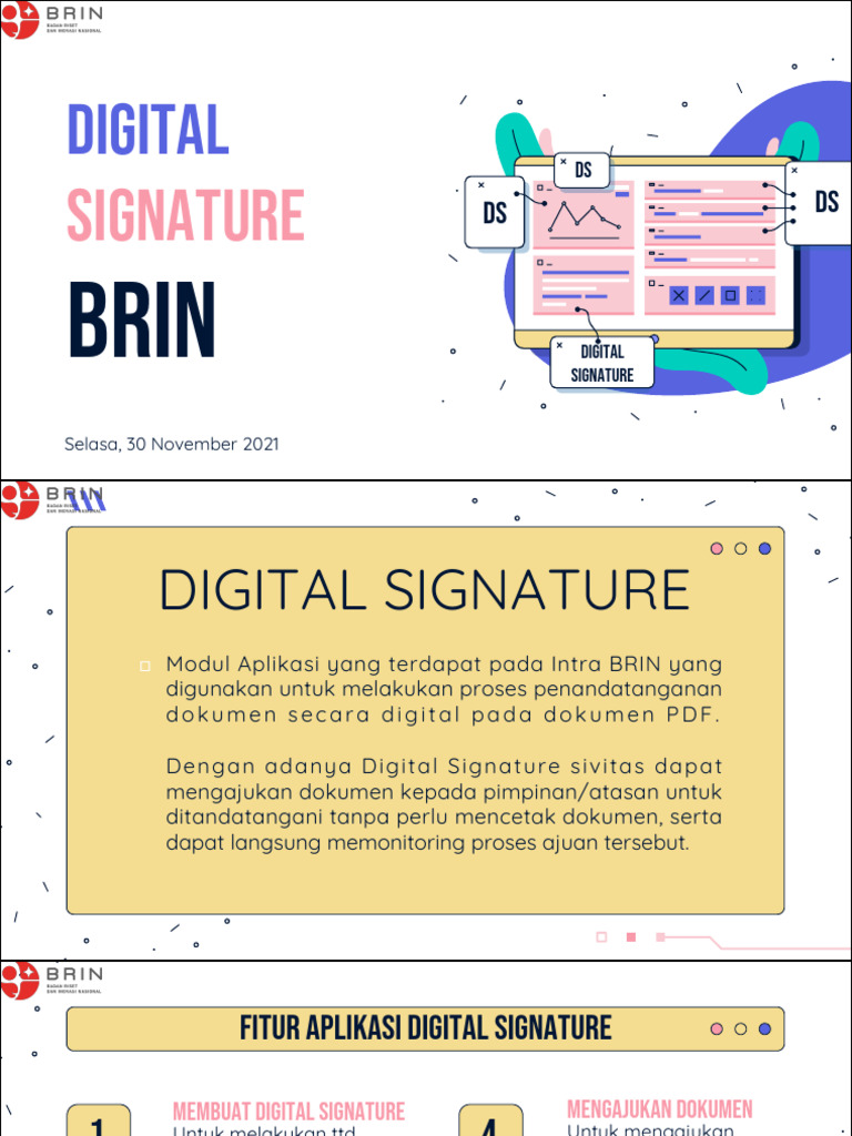User Manual Digital Signature Brin | PDF