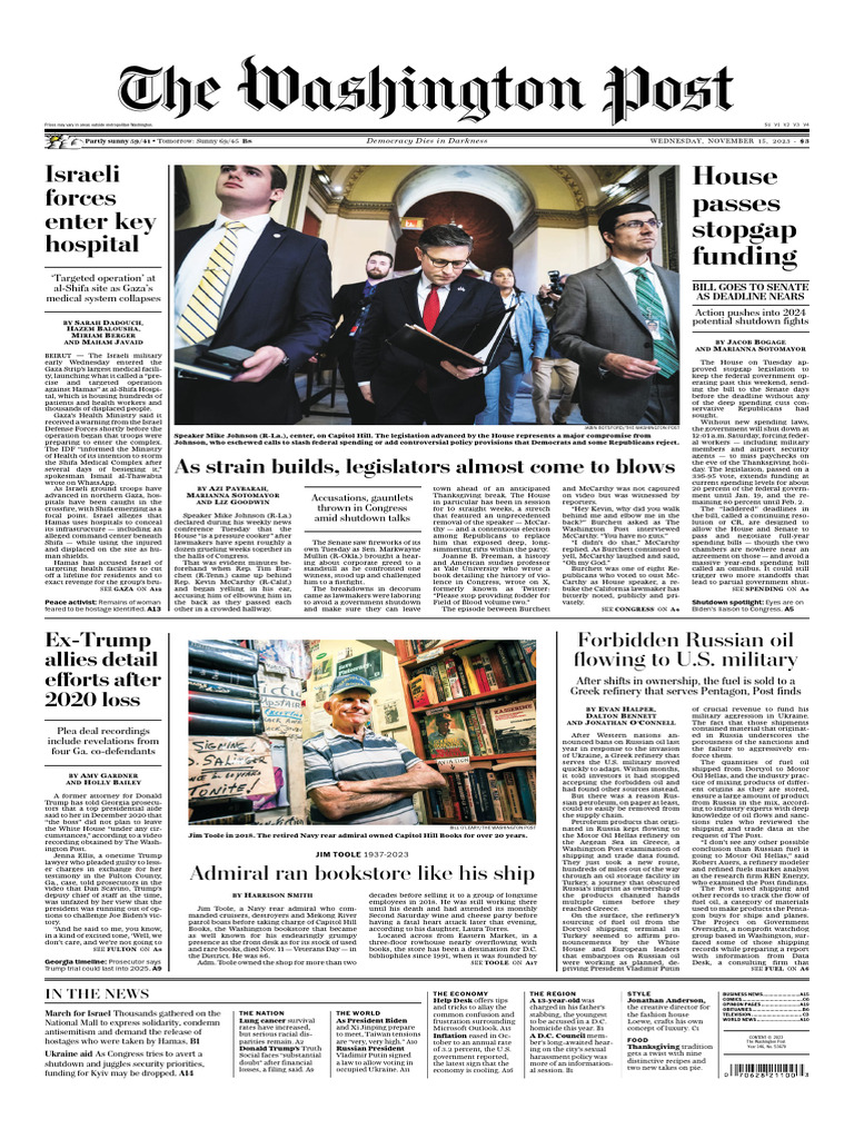 The Washington Post - November 15 2023 | PDF | Virus | Bacteriophage