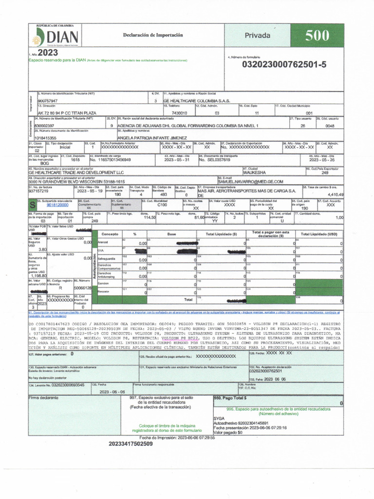 Certificado de Importacion | PDF