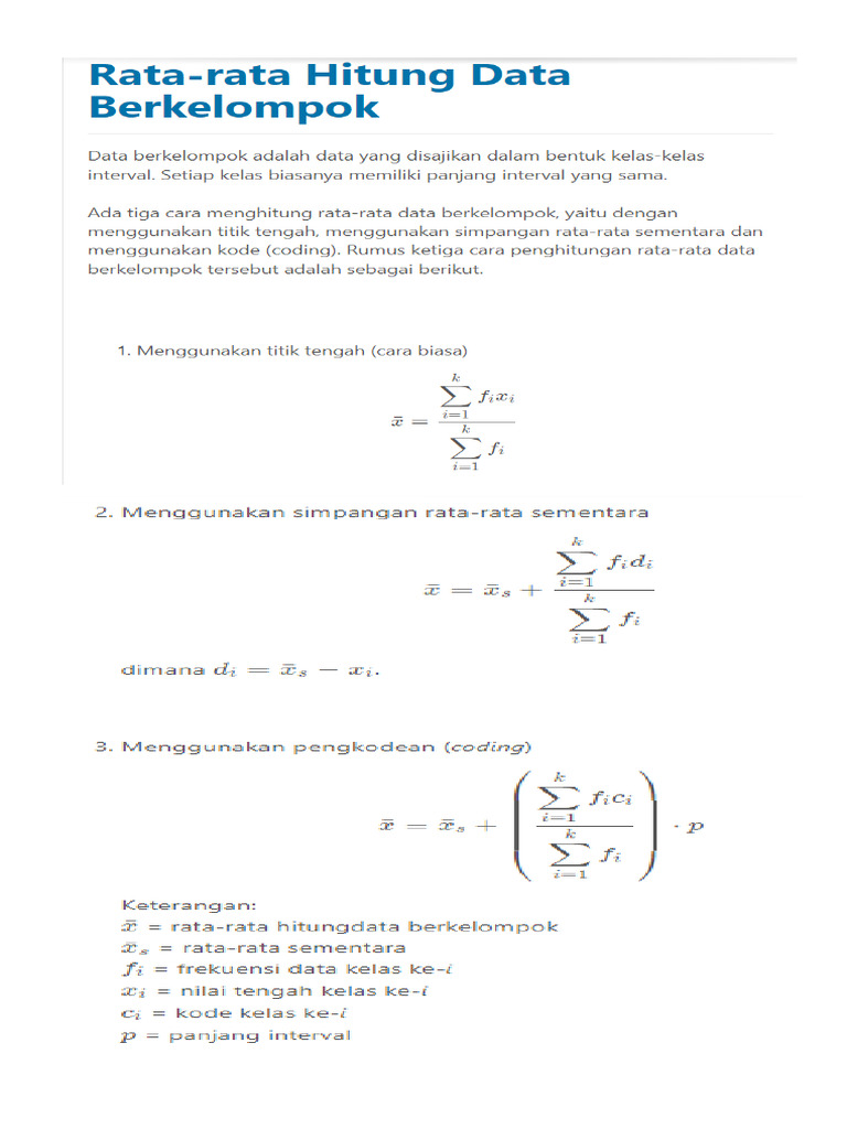 Data Berkelompok | PDF