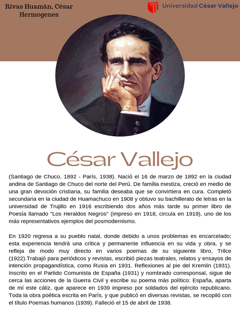 Biografía de César Vallejo | PDF