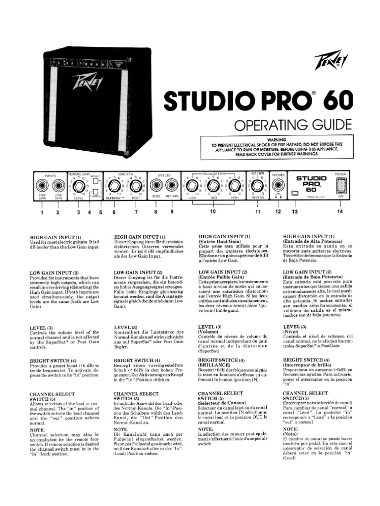 Studio Pro 60 | PDF