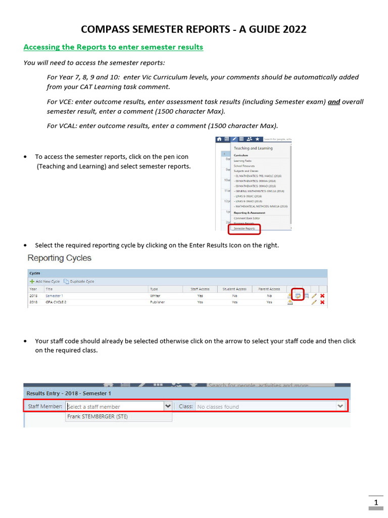 2023 Reports Compass Guide | PDF