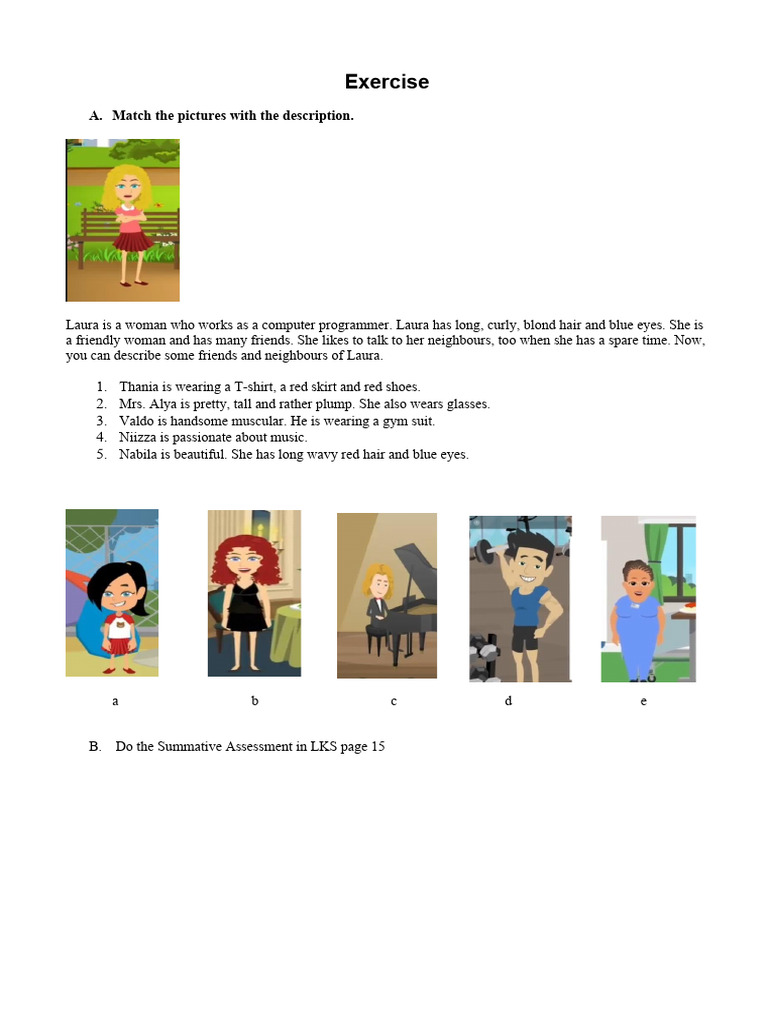 Exercise Descriptive Text | PDF