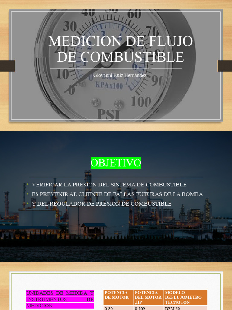 Medicion de Flujo de Combustible | PDF | Medición | Calibración