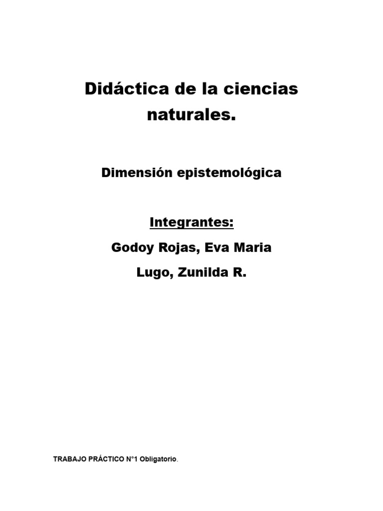 Didáctica de la ciencias naturales | PDF | Maestros | Enseñando