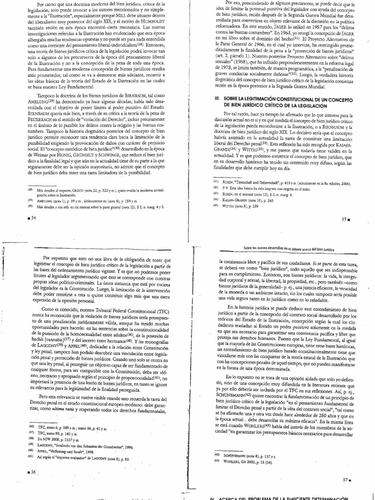 3.Teoría del Bien Jurídico. Claus Roxin | PDF | Derecho penal ...