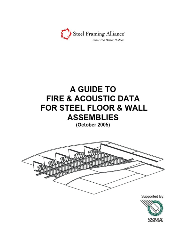 SFA - A Guide To Fire and Acoustic Data For Steel Floor and Wall Assemblies | PDF | Drywall ...