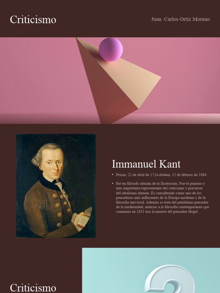 10 Criticismo | PDF | Immanuel Kant | A priori y a posteriori