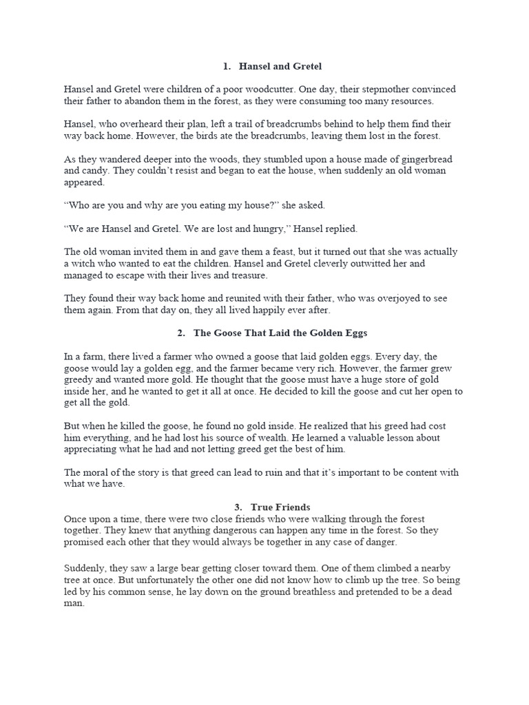 Narrative Text | PDF | Hansel And Gretel | Hansel And Gretel (Opera)