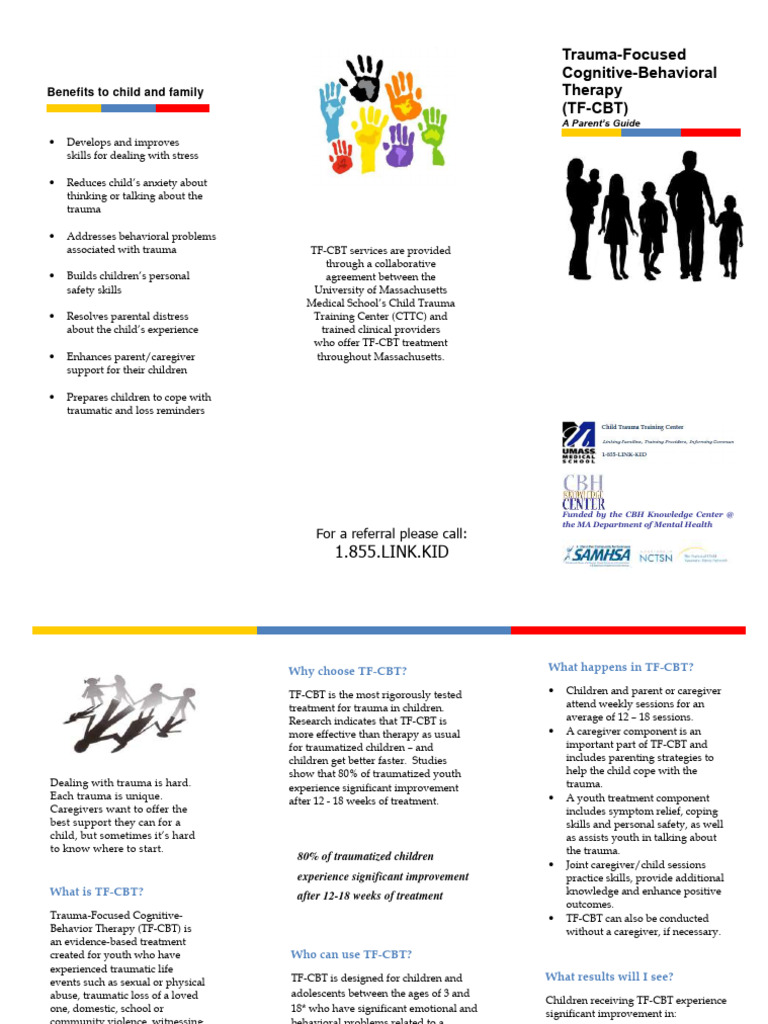 TF - CBT Brochure Final 12 16 | PDF | Psychological Trauma | Caregiver