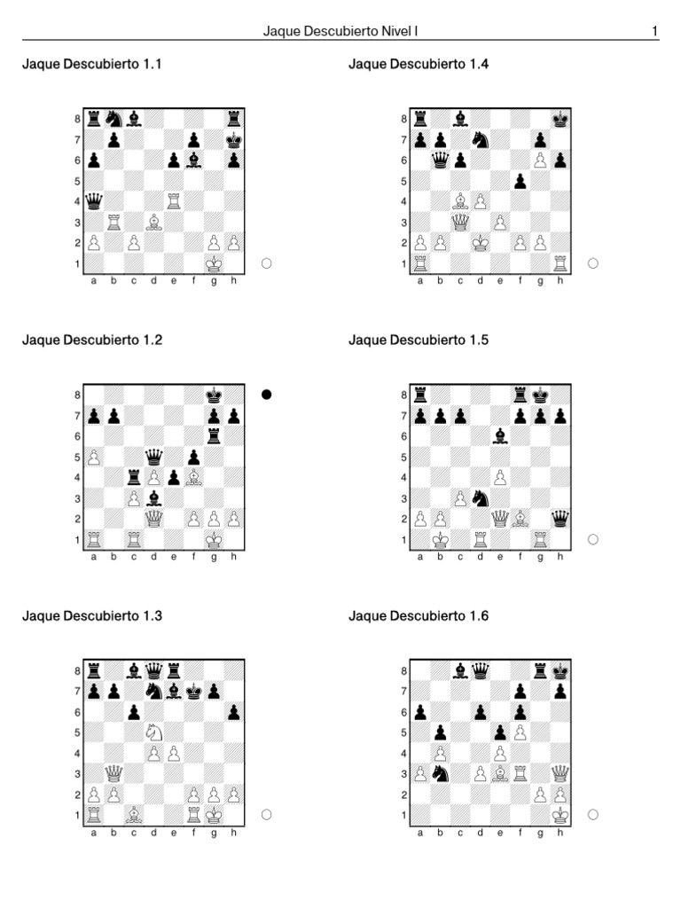 Jaque Descubierto Nivel I | PDF
