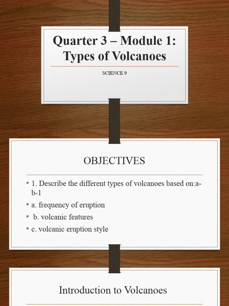 Quarter 3 - Module 1 VOLCANOES | PDF | Volcano | Types Of Volcanic ...