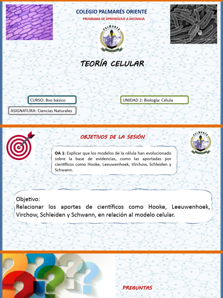 Teoría Celular: Aportes Científicos Clave | PDF | Biología Celular ...