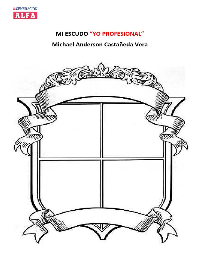 Hoja de Actividad - Mi Escudo "Yo Profesional" | PDF