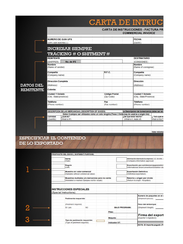 Carta de Instrucciones | PDF Carta de Instrucciones | PDF