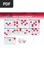 Winnipeg Jets 2025-26 Schedule PDF | PDF | Ice Hockey | National Hockey ...