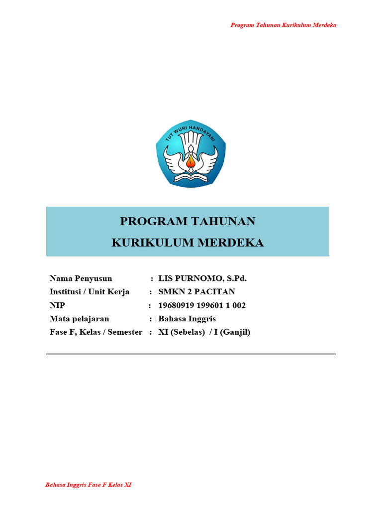 5. PROTA Kurikulum Merdeka | PDF