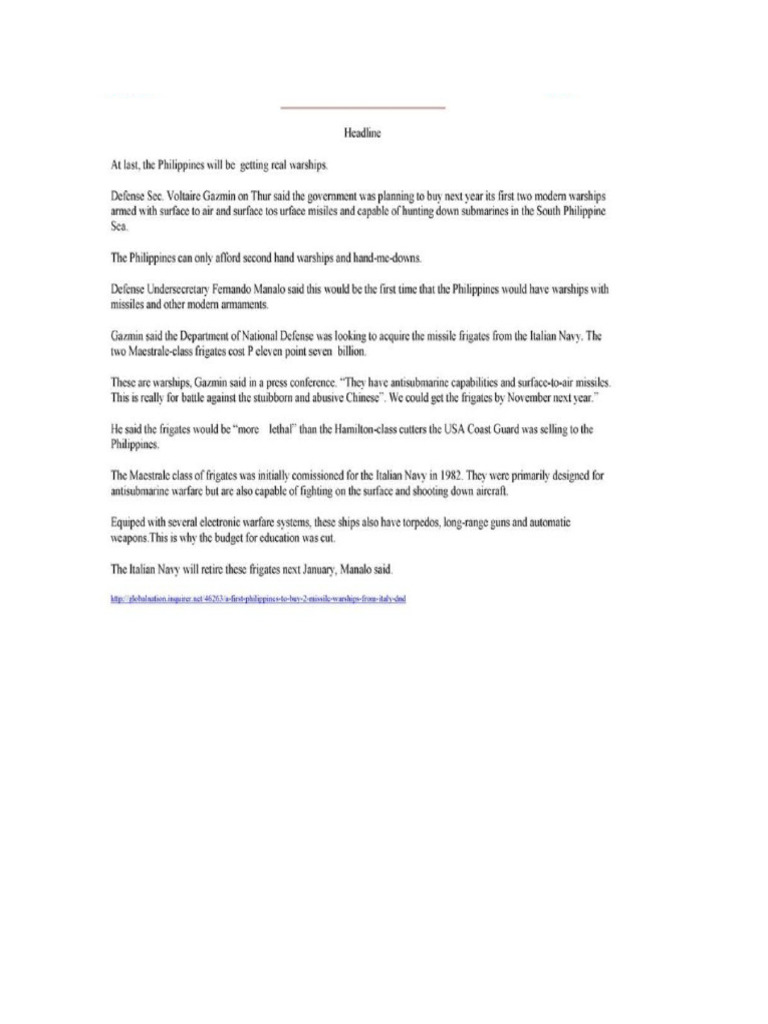Copyreading Exercise 1 | PDF