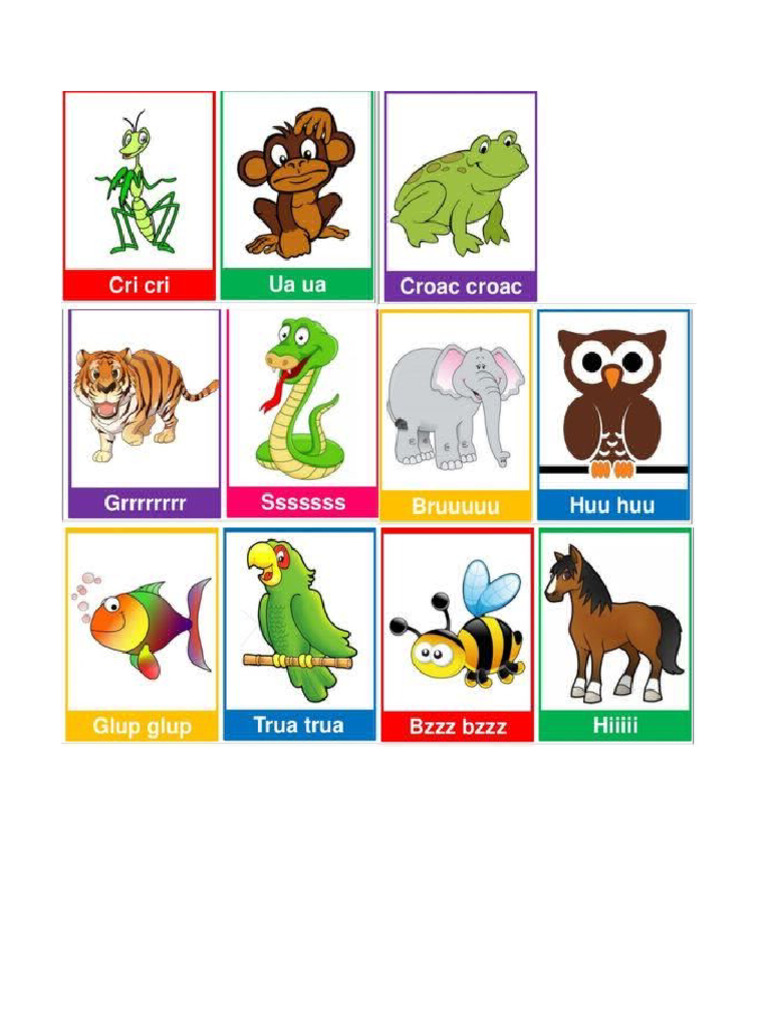 Loteria de Sonidos Animales | PDF