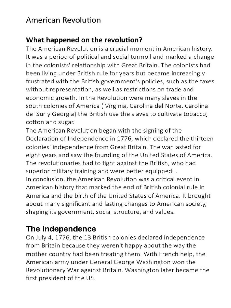 American Revolution PDF | PDF