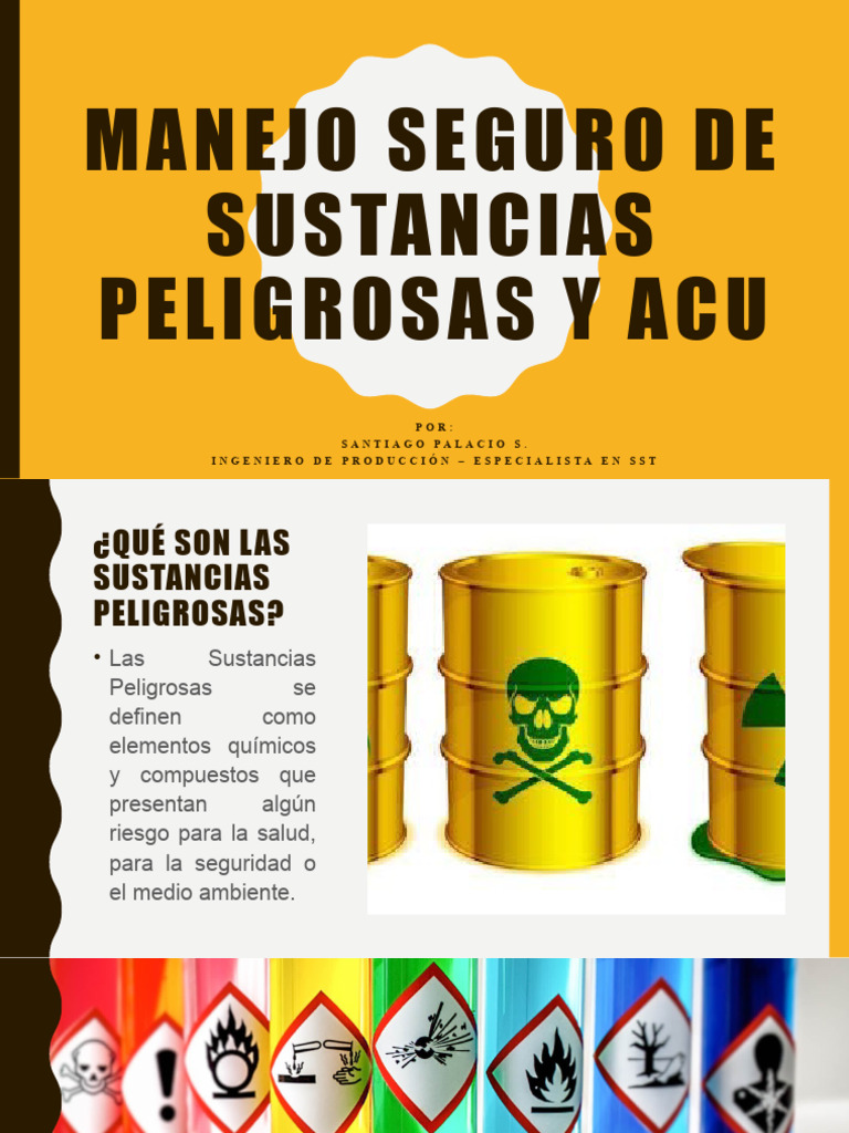 Manejo Seguro Sustancias Peligrosas y ACU | PDF | Combustibles | Combustión