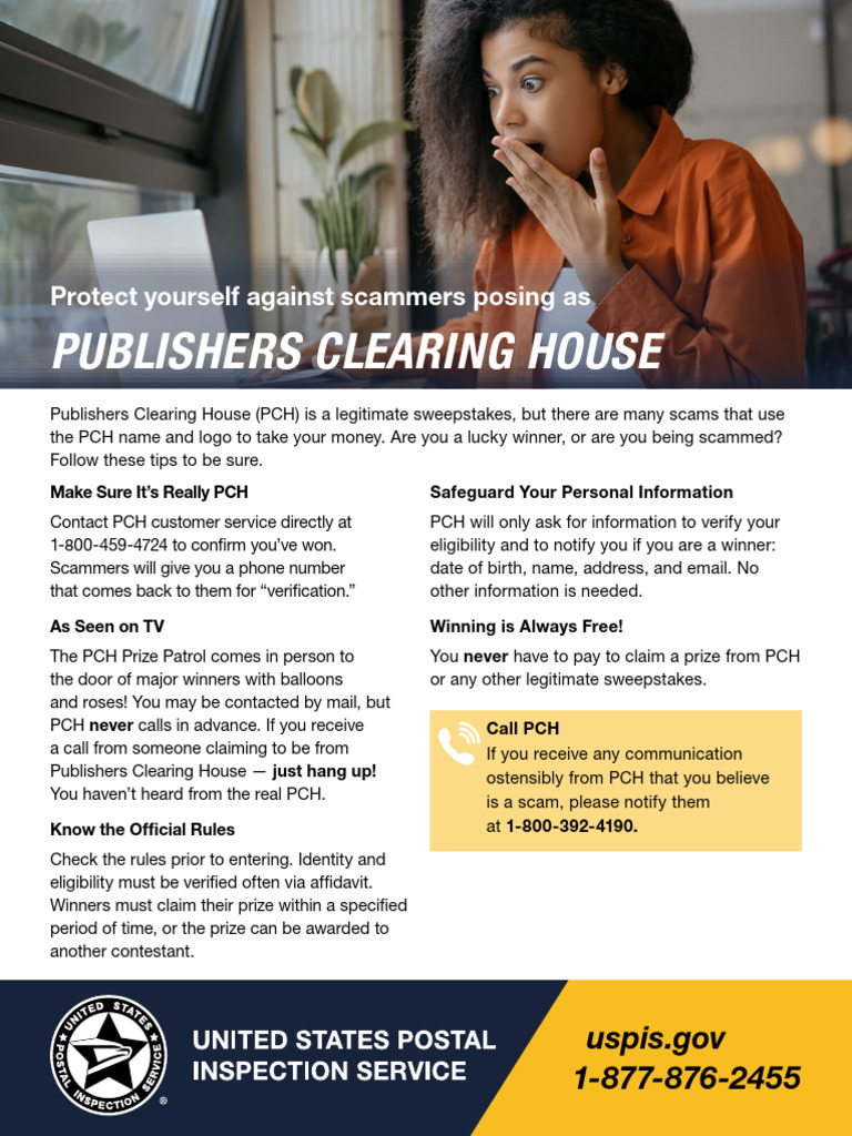 Avoiding PCH Scams: Key Tips | PDF