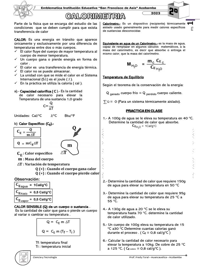 34 Calor | PDF | Calor | Temperatura
