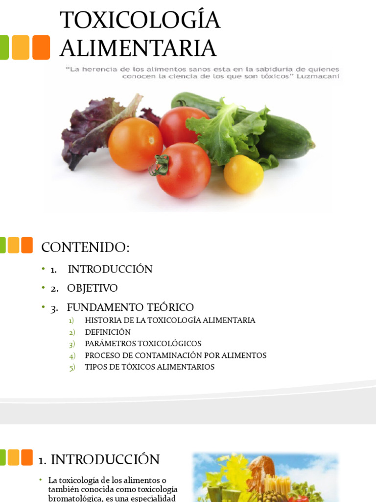 Toxicología Alimentaria | PDF | Toxicología | Alimentos