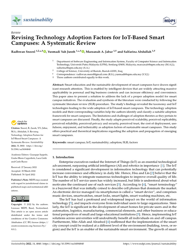 Revising Technology Adoption F | PDF | Internet Of Things | Augmented ...