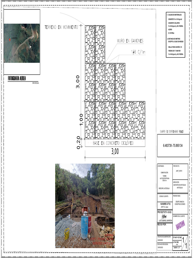 Plano de Gaviones | PDF