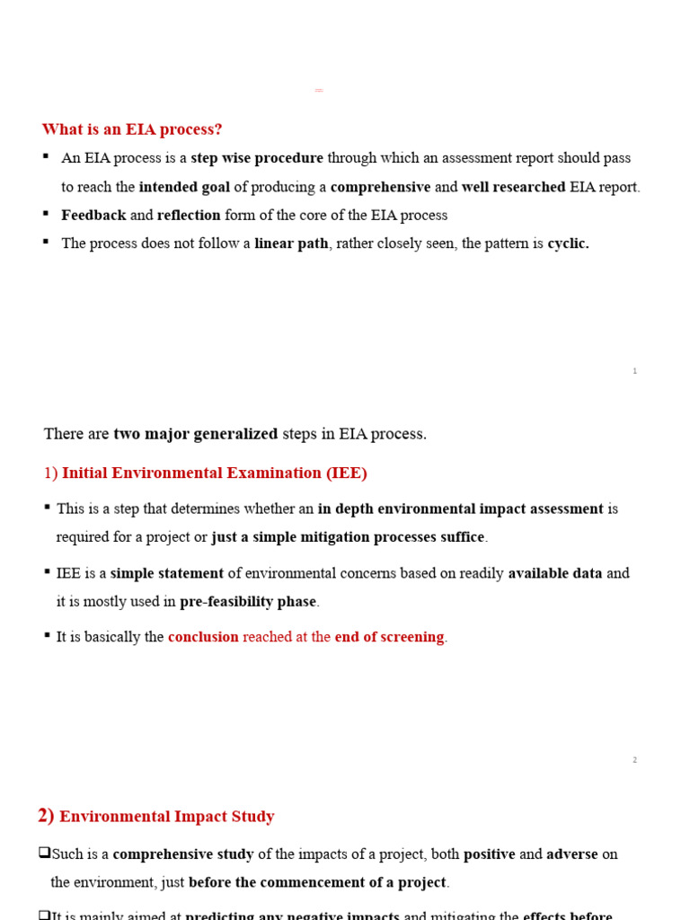EIA Presentation - 2 | PDF | Environmental Impact Assessment | Decision Making