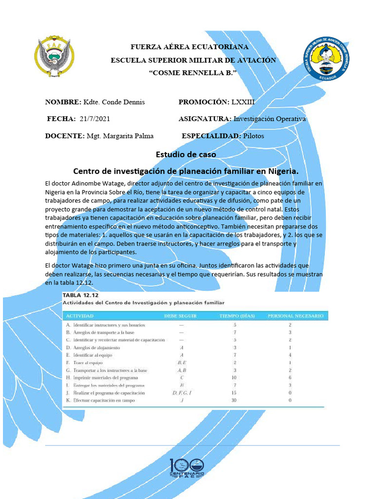 Kdte Conde Dennis EJER | PDF