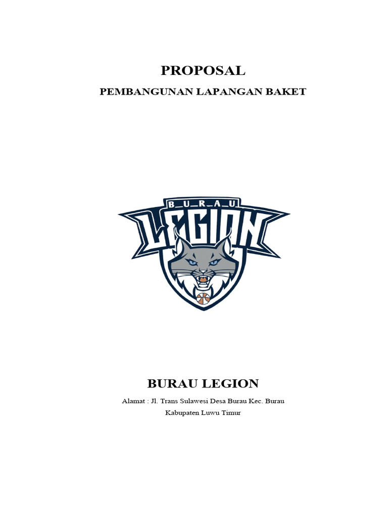 Proposal Penarikan Dana Lapangan Basket | PDF