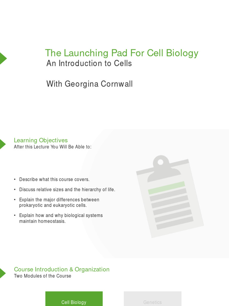 Slides 01 LaunchingPad CellBiology | PDF | Cell (Biology) | Biology