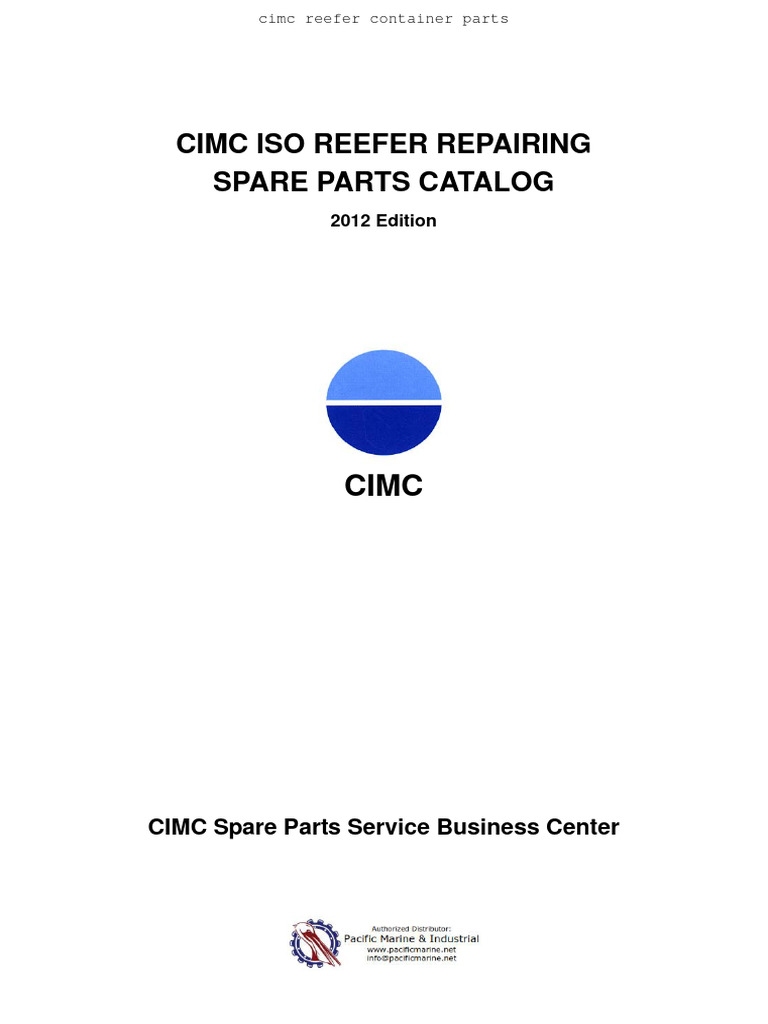 Cimc Reefer Container Parts Pdf Door Components