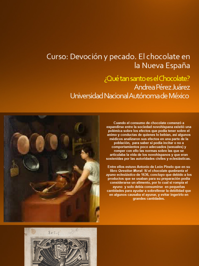El chocolate y su santidad en la Nueva España | PDF | Chocolate | Brujería
