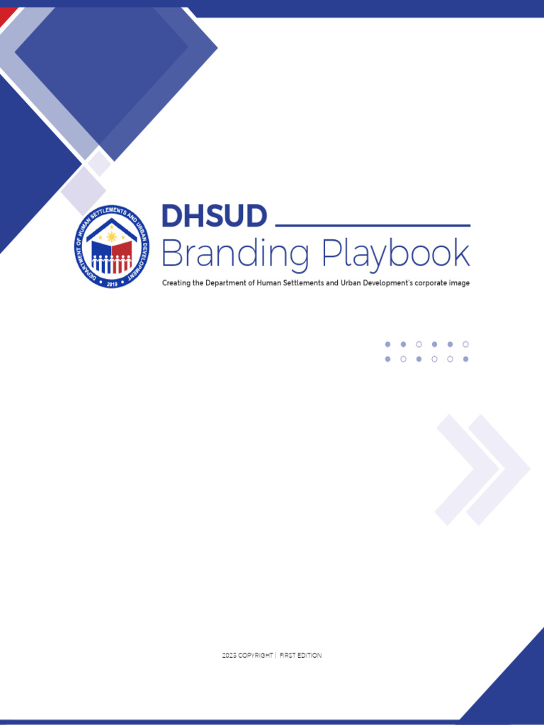 FINAL DHSUD Branding Playbook Oct2023 1 | PDF | Brand | Rgb Color Model