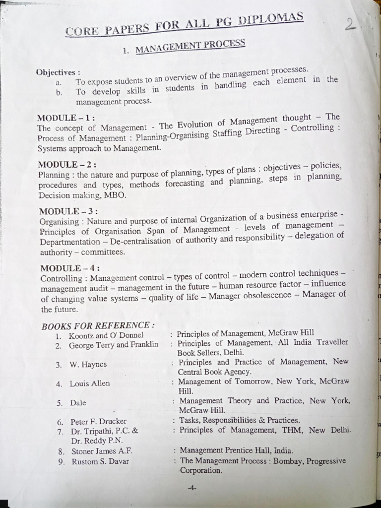 Pgdba Syllabus and Books To Refer | PDF