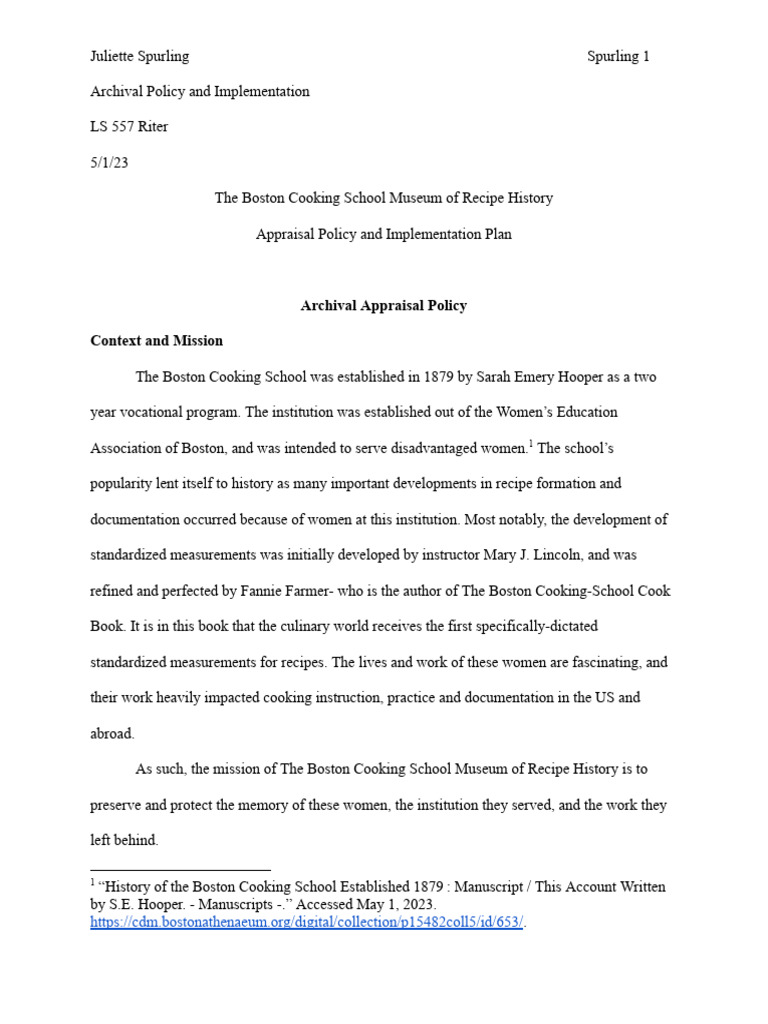 Archival Policy and Implementation Document | PDF | Archive | Archivist