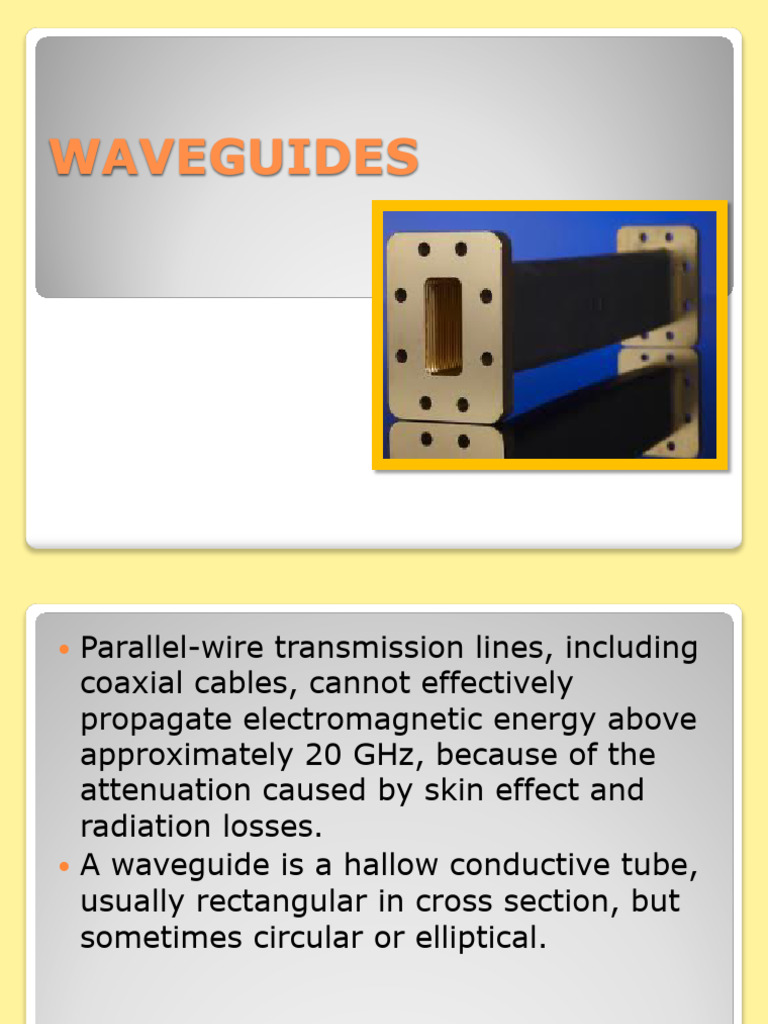 Wave Guide | PDF | Waveguide | Wavelength