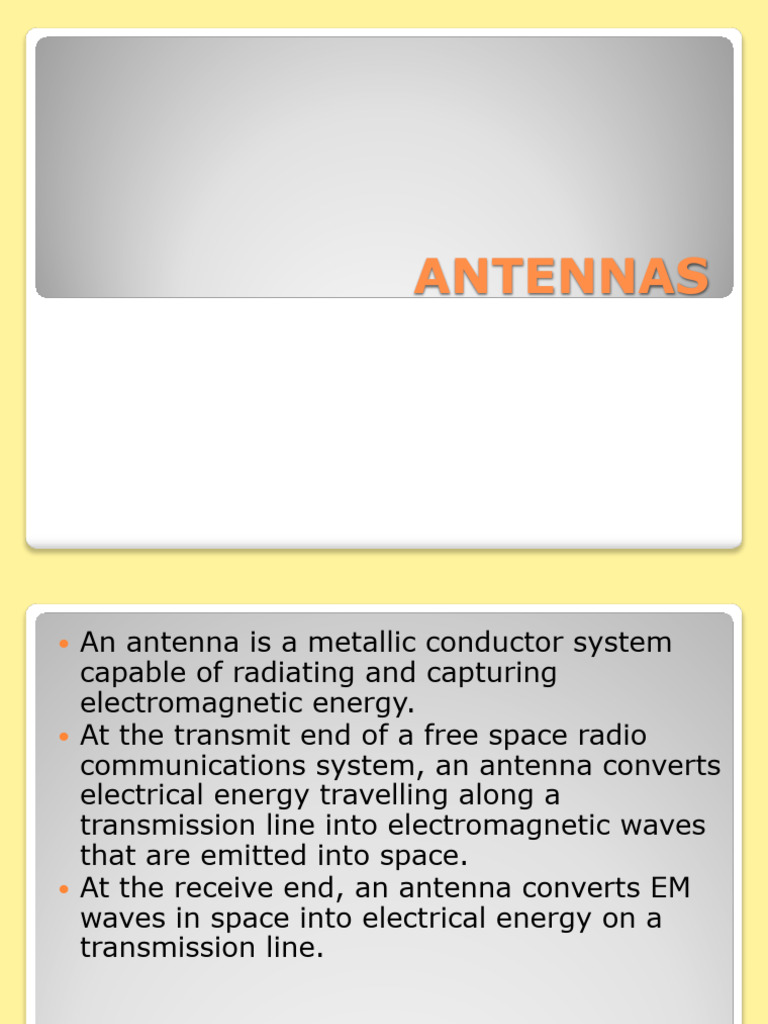 Antennas | PDF | Antenna (Radio) | Transmission Line