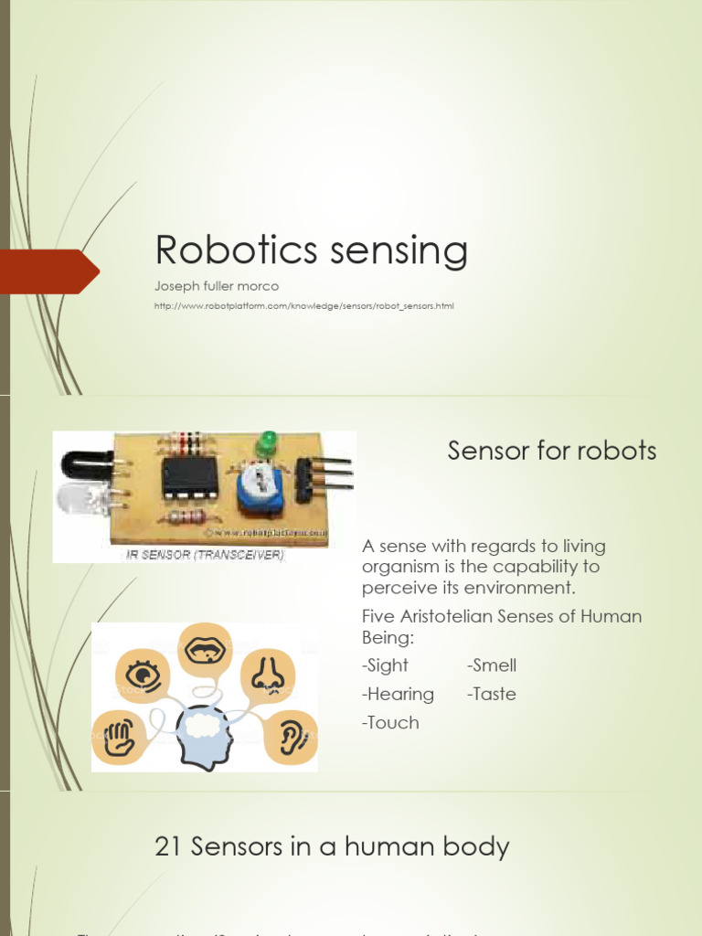 Robotics Sensors | PDF | Ultraviolet | Sensor