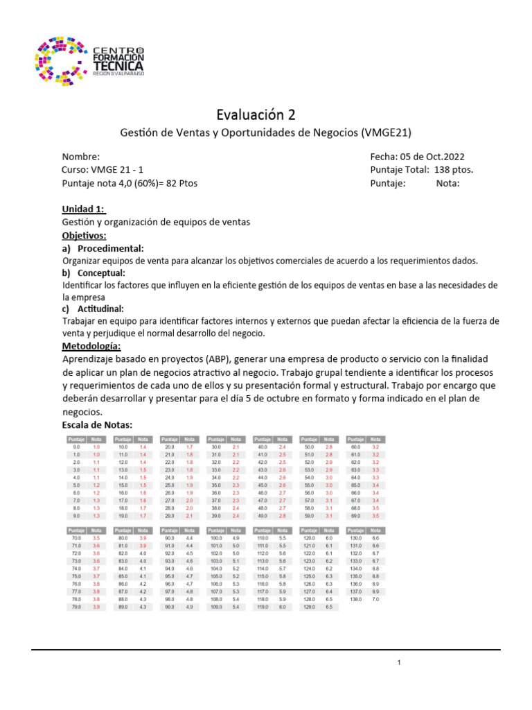 VM GE21-1 Alumno EVA N 2 | PDF | Evaluación | Cognición