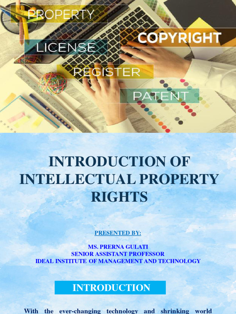 Understanding Intellectual Property Rights | PDF | Copyright ...