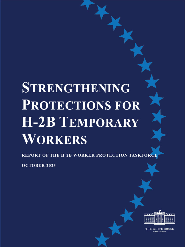 H 2B Worker Protection Taskforce Report | PDF | Employment | United ...
