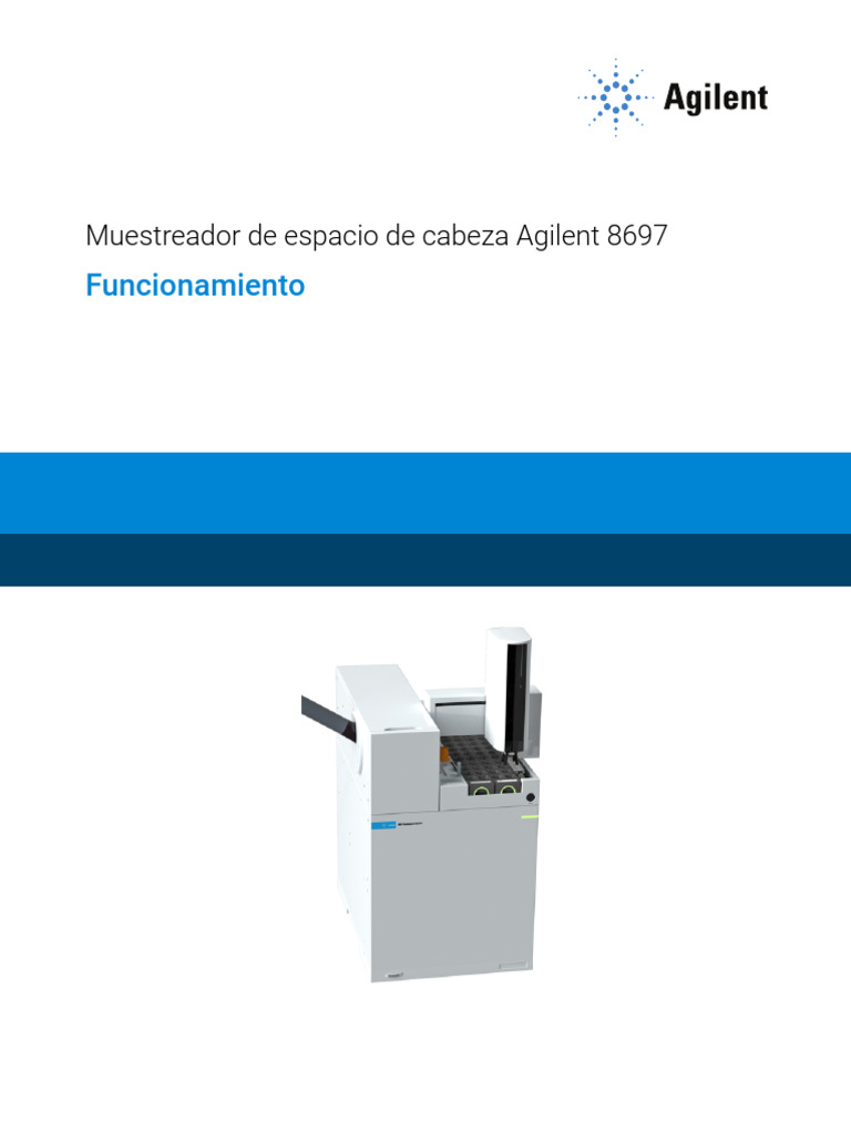Operation Headspace Sampler 8697 g4511 95004 Es Agilent | PDF ...
