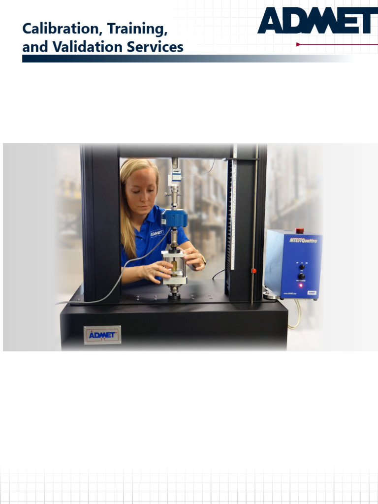 ADMET Calibration Brochure 2017 | PDF | Verification And Validation | Calibration