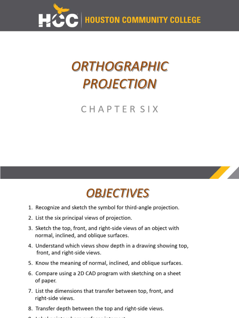 Chapter 6 - ORTHOGRAPHIC PROJECTION | PDF | Geometry | Classical Geometry