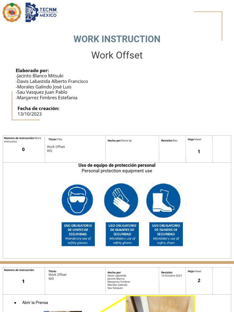 Work Offset | PDF